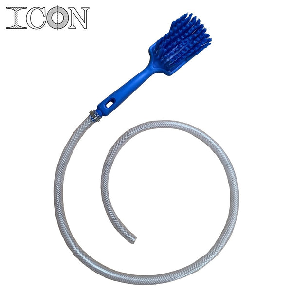 Boot Wash Handheld Scrubber Brush, with Hose & Clips | Icon Engineering ...