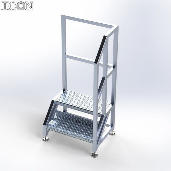 Aluminium Step Unit (Short Top Platform) | Icon Engineering, Wisbech ...