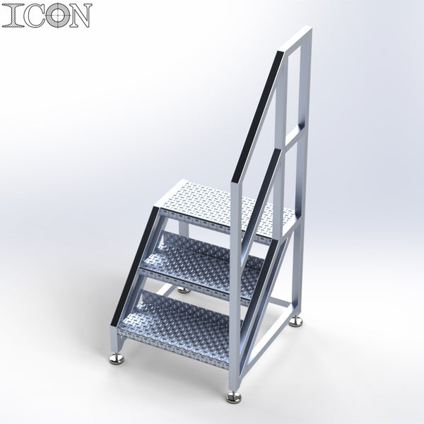 Aluminium Step Unit (Short Top Platform) | Icon Engineering, Wisbech ...