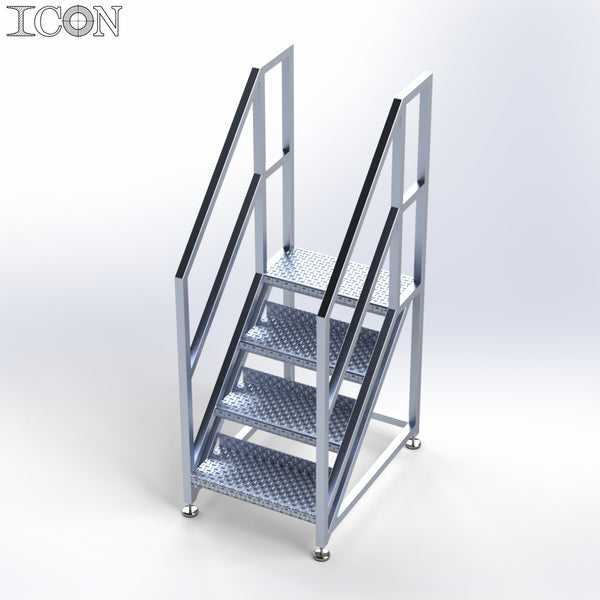 Aluminium Step Unit (Short Top Platform) | Icon Engineering, Wisbech ...