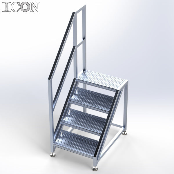 Aluminium Step Unit (Short Top Platform) | Icon Engineering, Wisbech ...