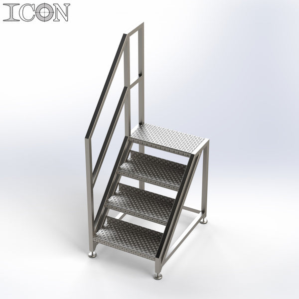Stainless Steel Step Unit (Short Top Platform) | Icon Engineering ...