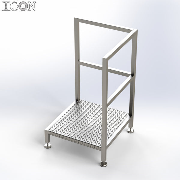Stainless Steel Step Unit (Long Top Platform) | Icon Engineering ...