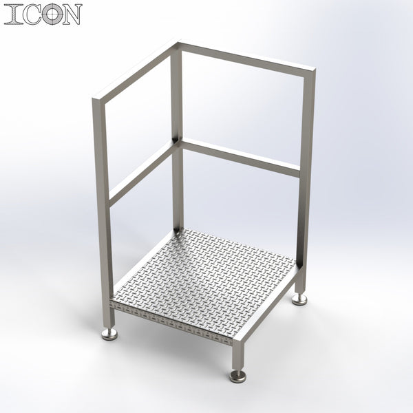 Stainless Steel Step Unit (Long Top Platform) | Icon Engineering ...