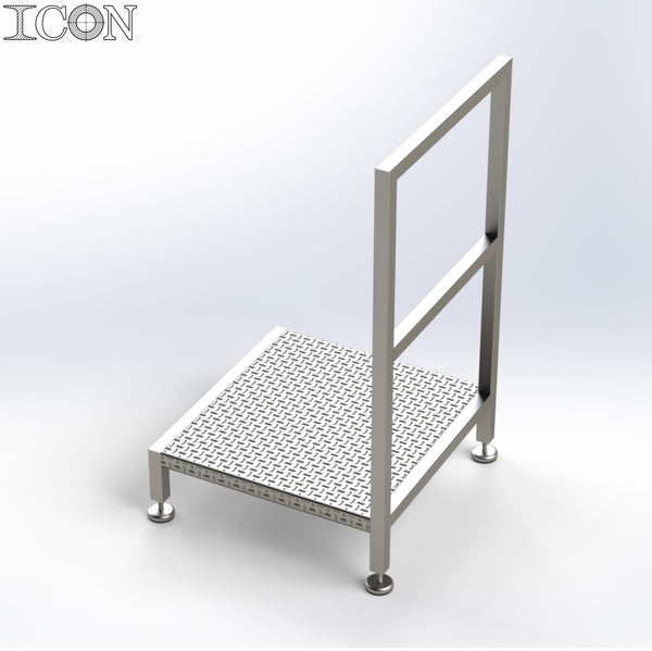 Stainless Steel Step Unit (Long Top Platform) | Icon Engineering ...