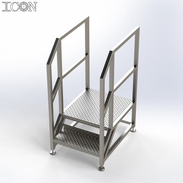 Stainless Steel Step Unit (Long Top Platform) | Icon Engineering ...