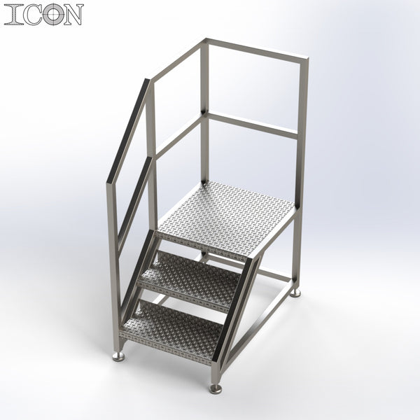 Stainless Steel Step Unit (Long Top Platform) | Icon Engineering ...
