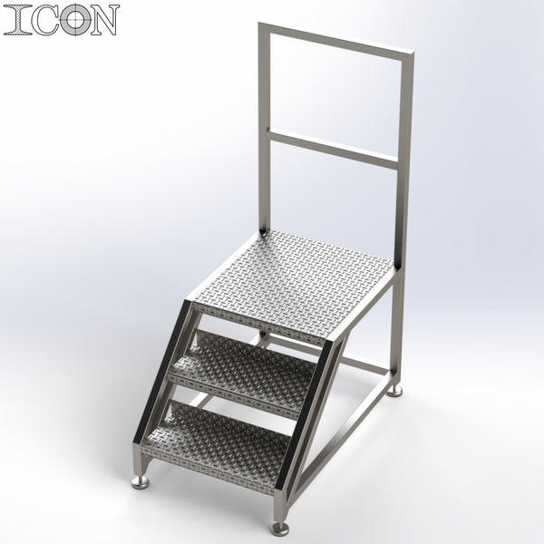 Stainless Steel Step Unit (Long Top Platform) | Icon Engineering ...