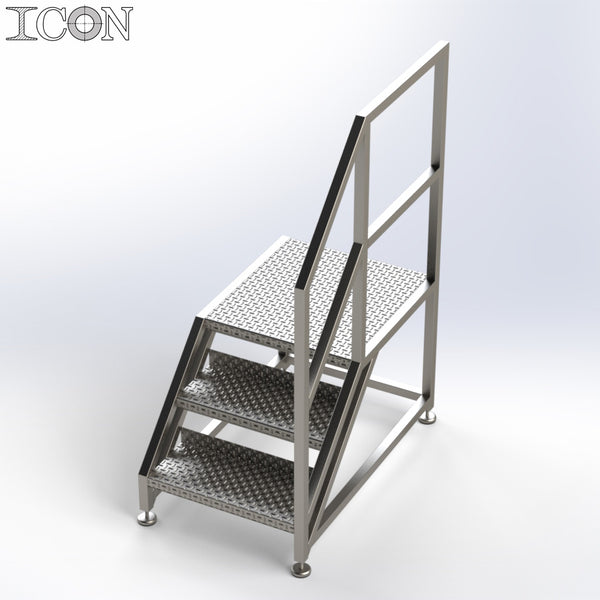 Stainless Steel Step Unit (Long Top Platform) | Icon Engineering ...