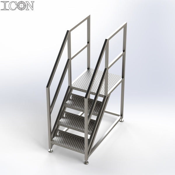 Stainless Steel Step Unit (Long Top Platform) | Icon Engineering ...